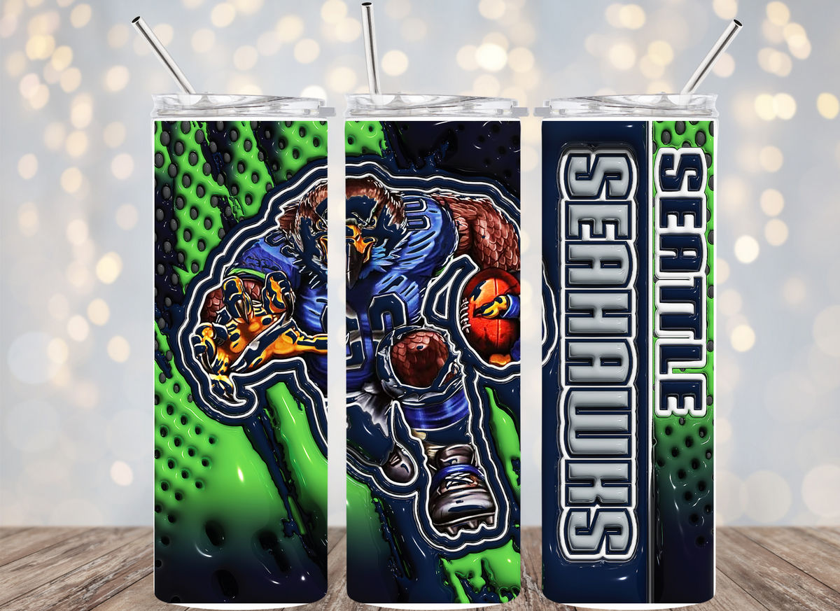 SUBLIMATION 3D Seahawks – Sisters Tranfers & UVDTF